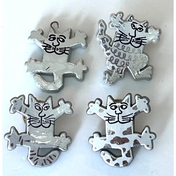 Unknown | Other | Vintage Plastic Cat Kittens Pins Pin Lot Made In Uk ...